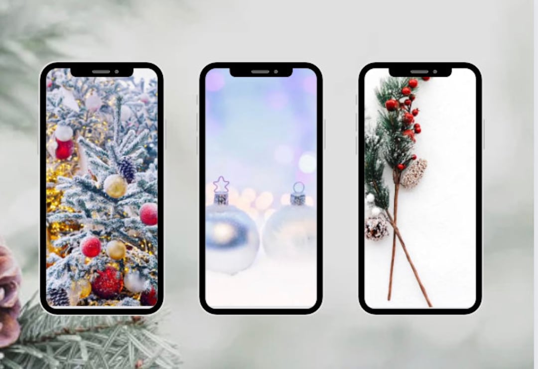 Christmas Lock Screen PNG Snow Winter Phone Wallpaper Phone - Etsy