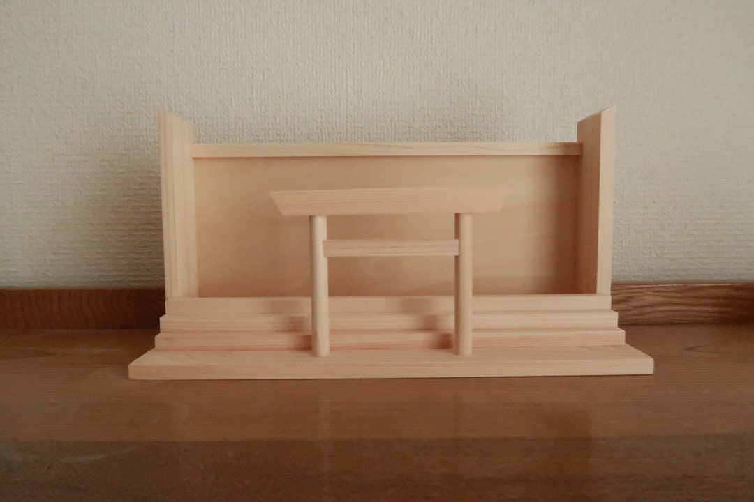 Japanese Kamidana, Torii Ofuda Stand, Wooden Hinoki, Japanese Cypress ...