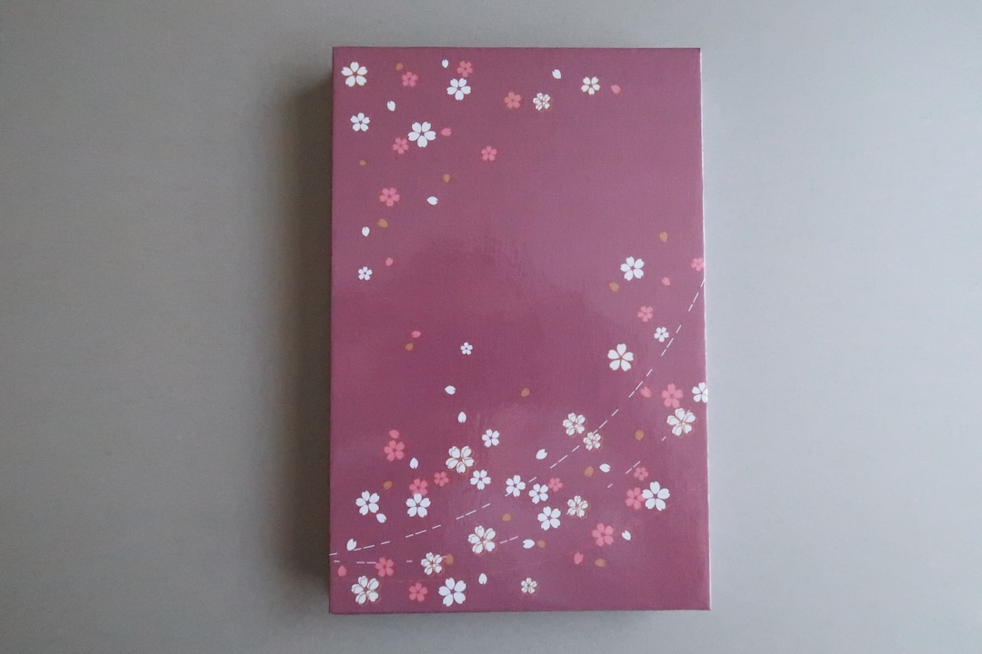 Japanese Goshuincho, Sakura, Pink Purple, Folding Stampbook, Washi ...