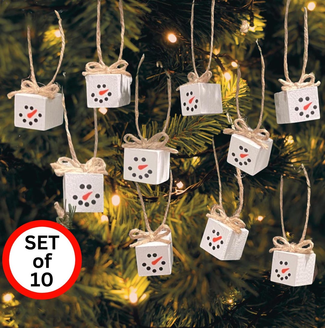 MINIATURE Snowmen Ornaments, Miniature Snowmen, Snowman Ornaments ...