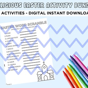 Easter Worksheets, Printable Easter Bundle, Homeschool Worksheets ...