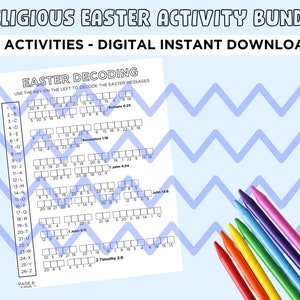 Easter Worksheets, Printable Easter Bundle, Homeschool Worksheets ...