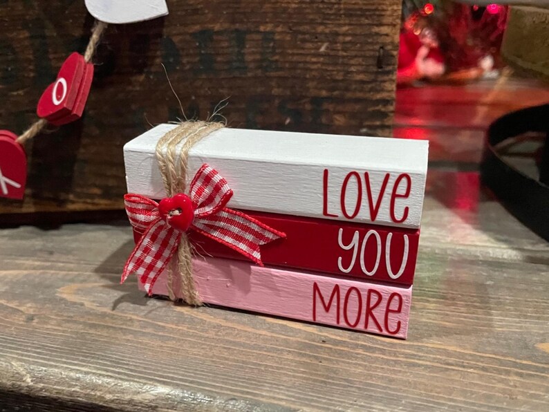 Valentine Block Stack, Love You More Valentine Block Stack, Valentine ...
