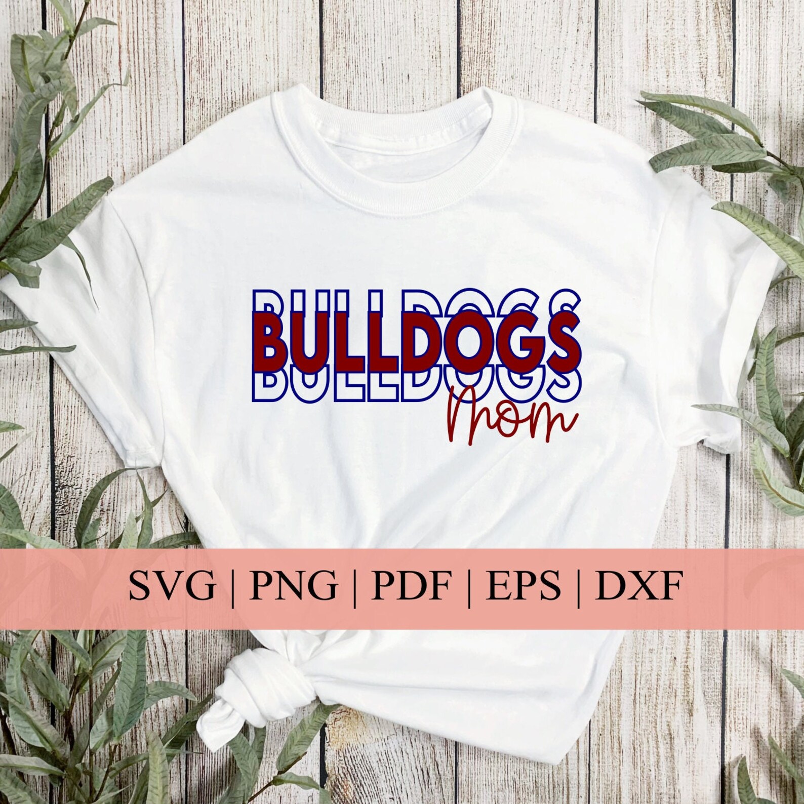 Bulldogs Mom SVG Athletic Spirit Wear Football Baseball - Etsy
