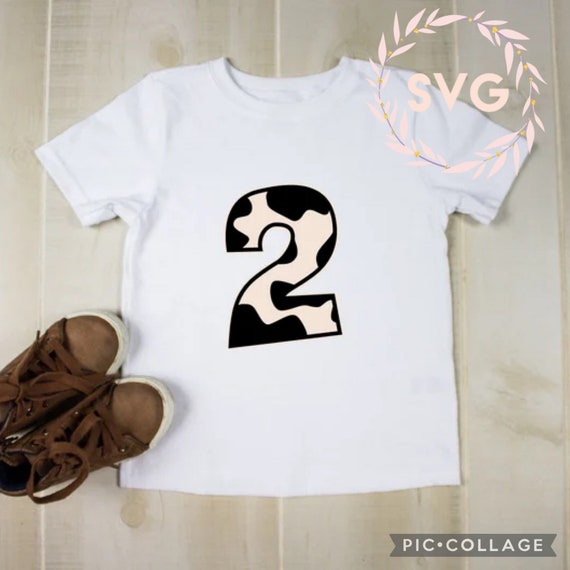 Cow Print Numbers 0-9 Svg Cut File Farm Animal Birthday | Etsy