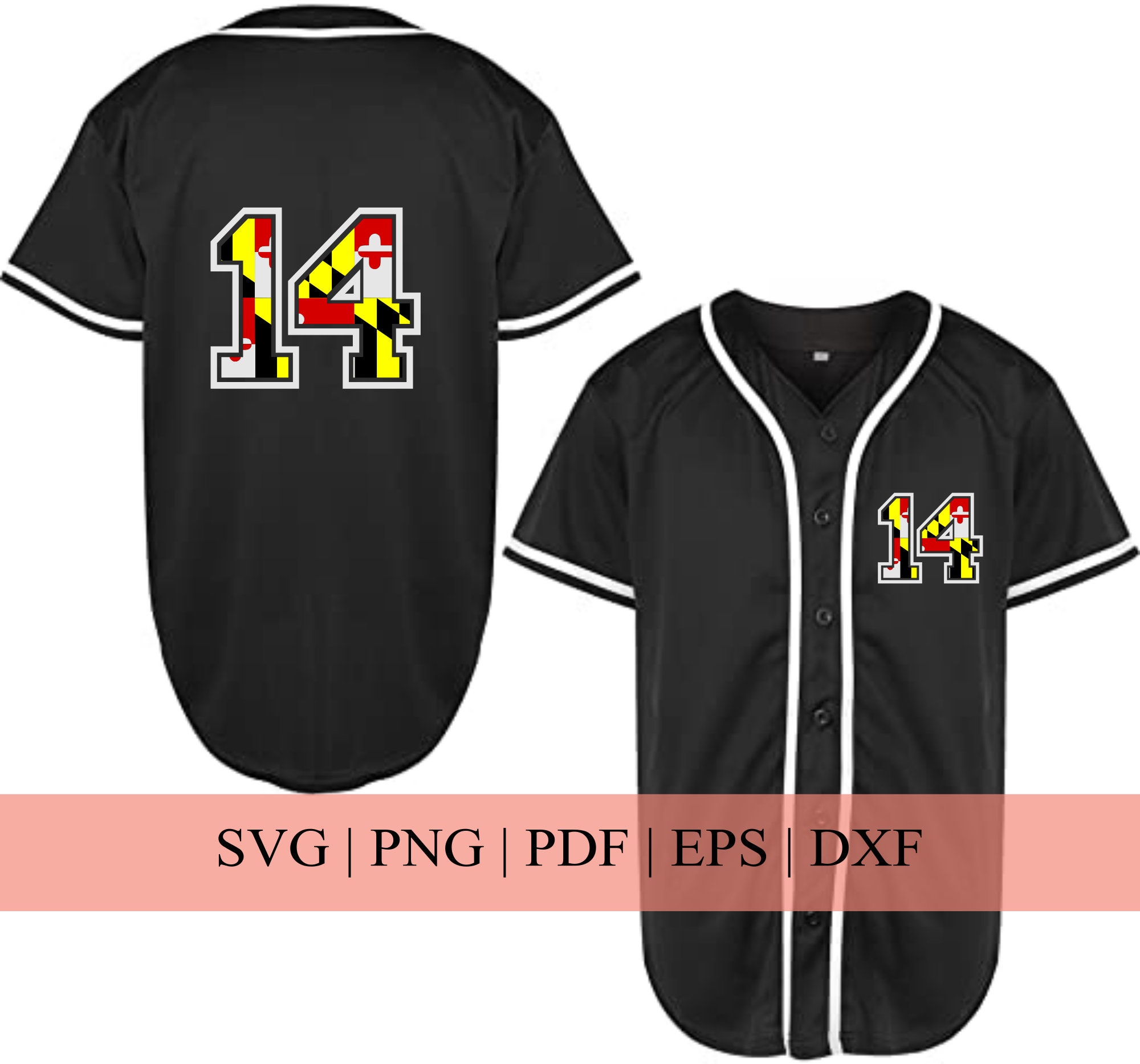 Maryland Flag Numbers 0-9 Svg Cut File | Maryland Flag Varsity Font ...