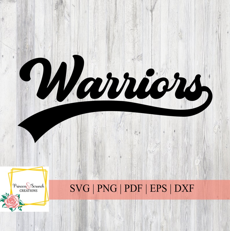 Warriors Baseball SVG Baseball Script Cut File Baseball | Etsy