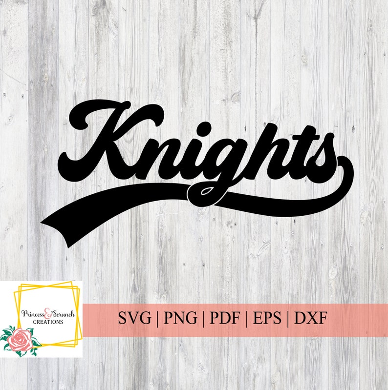Knights Baseball SVG Baseball Script Cut File Baseball Mom - Etsy