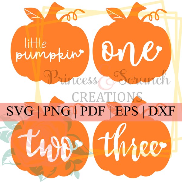One Pumpkin Svg File - Etsy