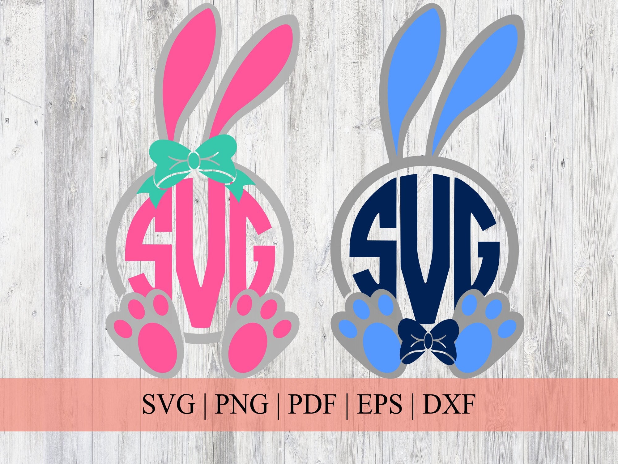 Easter Basket Monogram Svg Cut File | Easter Monogram Frame | Easter ...