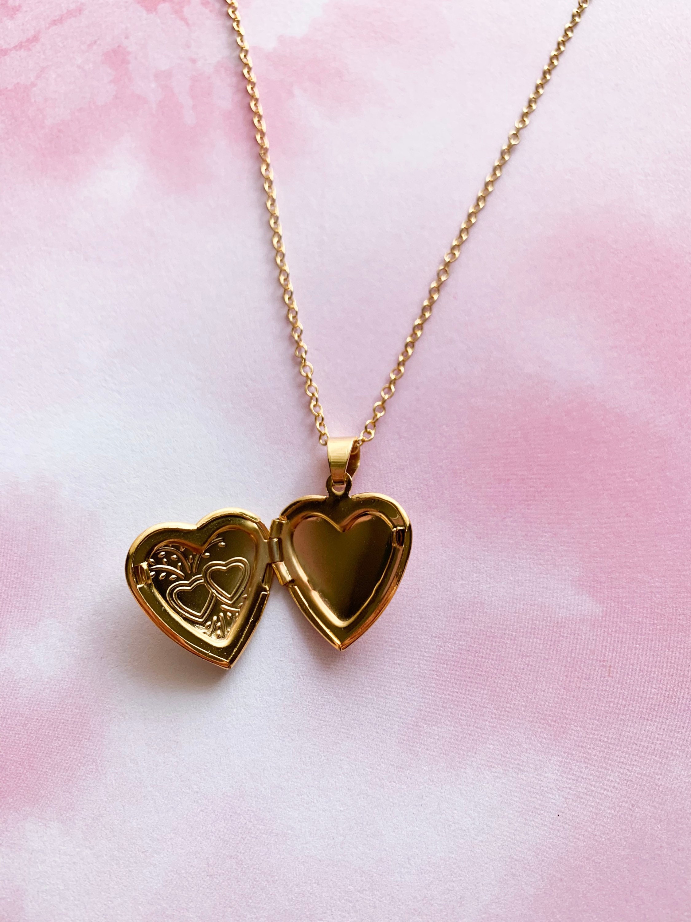 Heart Photo Locket Valentines Day Photo Locket Necklace - Etsy