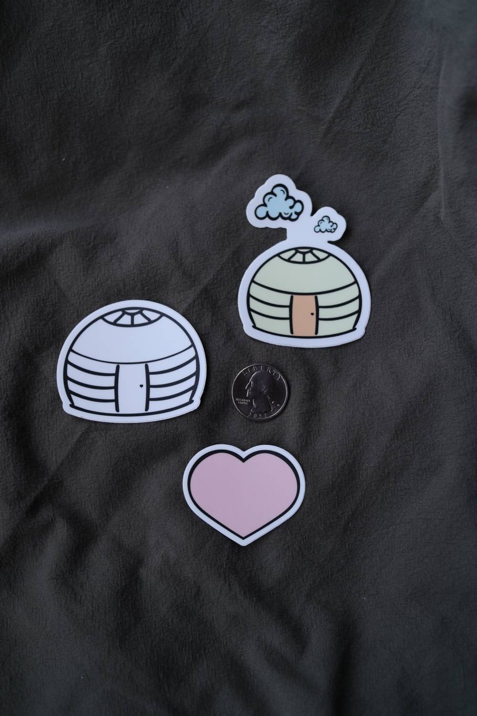 Mongolian Ger Sticker Pack of 3 | Etsy