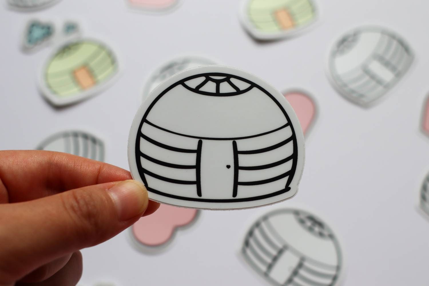 Mongolian Ger Sticker Pack of 3 - Etsy