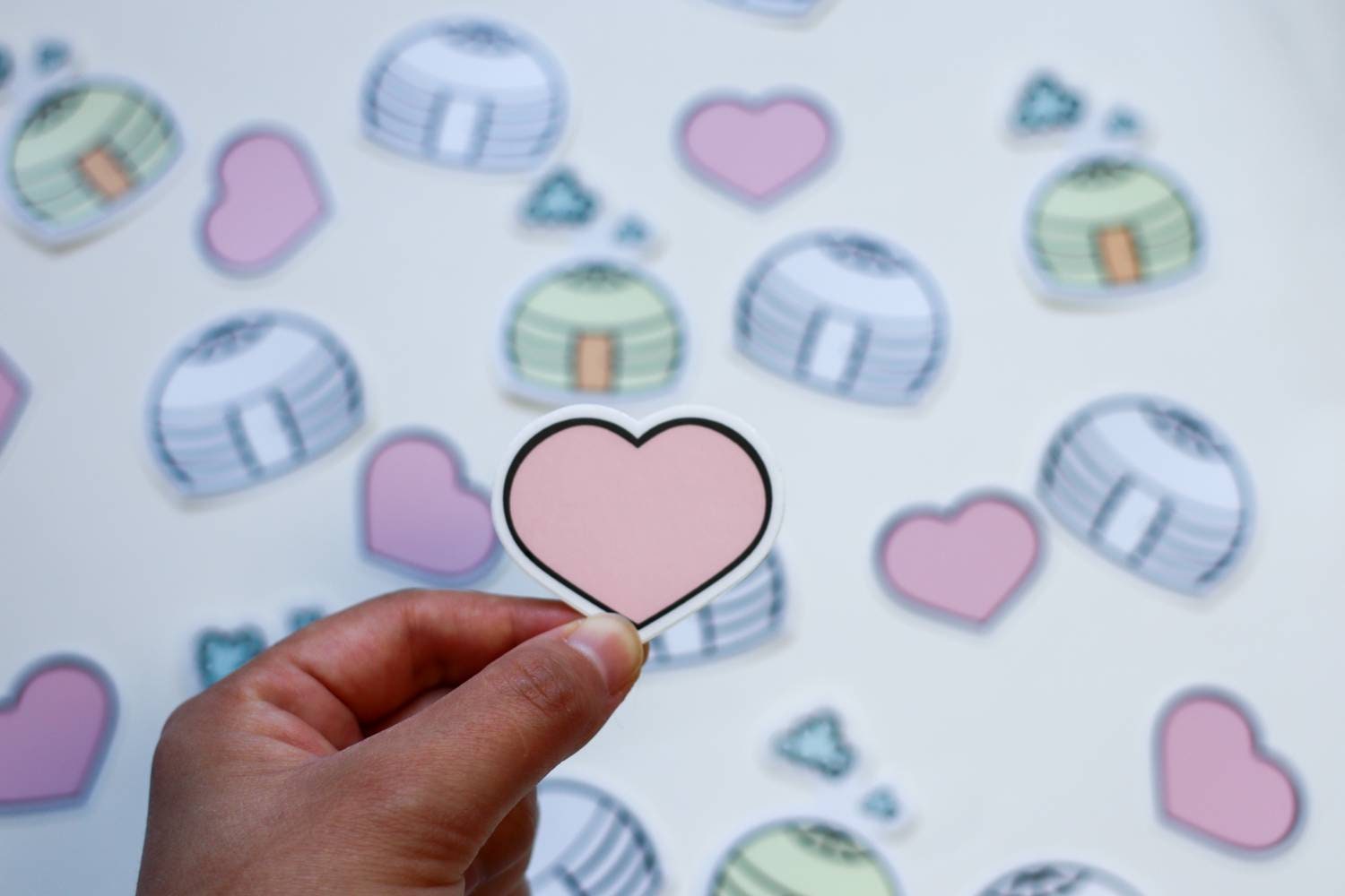 Mongolian Ger Sticker Pack of 3 - Etsy