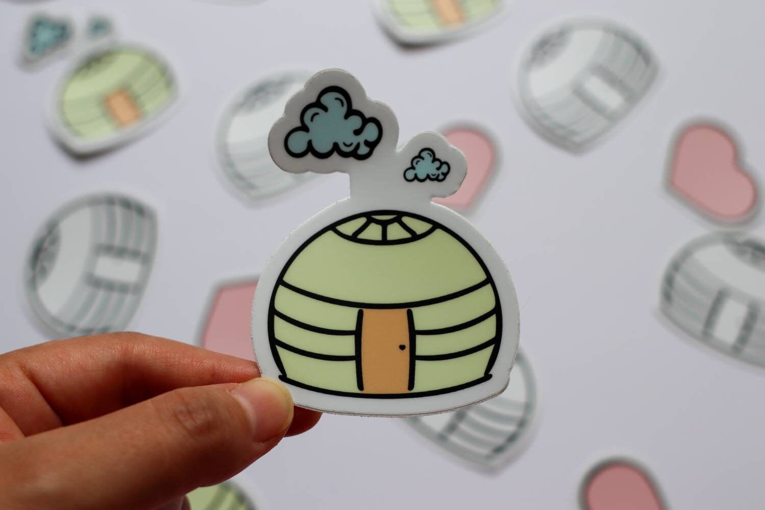 Mongolian Ger Sticker Pack of 3 - Etsy