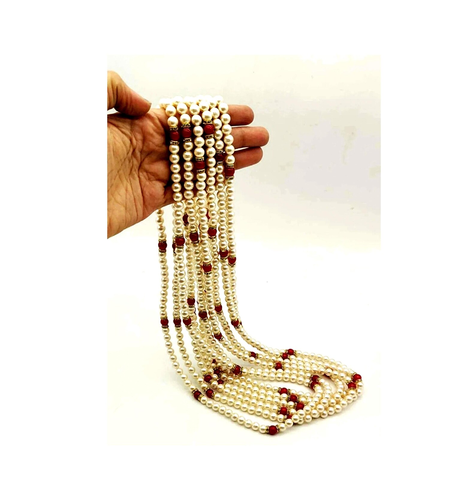 50 Pcs Milni Haar, Beads Haar, Baraati Haar, Welcome Mala, Swagat Mala ...