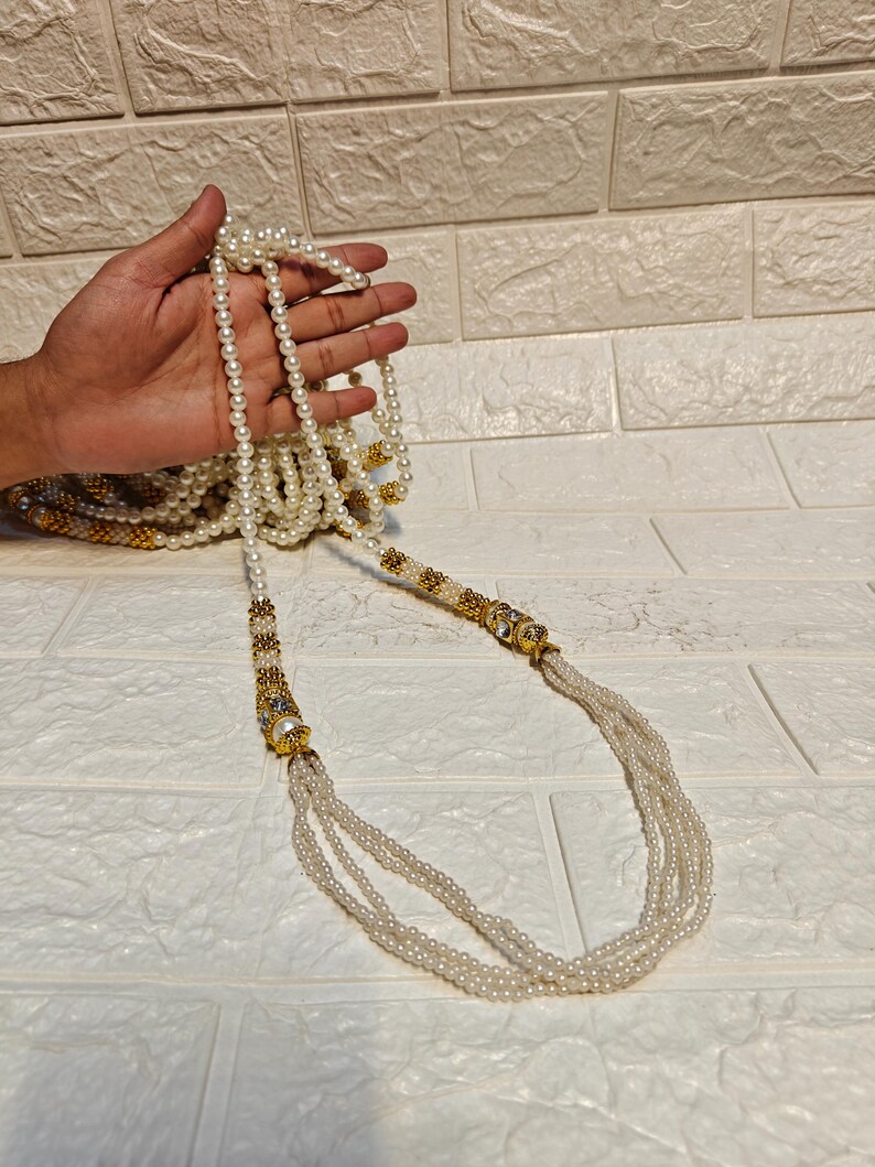 50 Pcs Wedding Moti Mala: Indian Reception Welcome Garland - Etsy