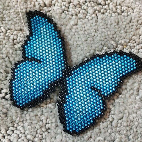 Halloween Bead Pattern Bat Pattern for Beading Brick Stitch - Etsy