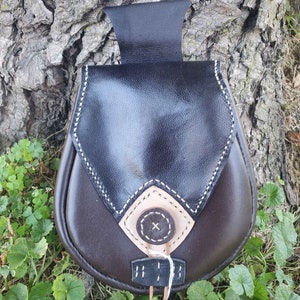 Handmade Leather Belt Pouch With Leather Button Closure - Etsy