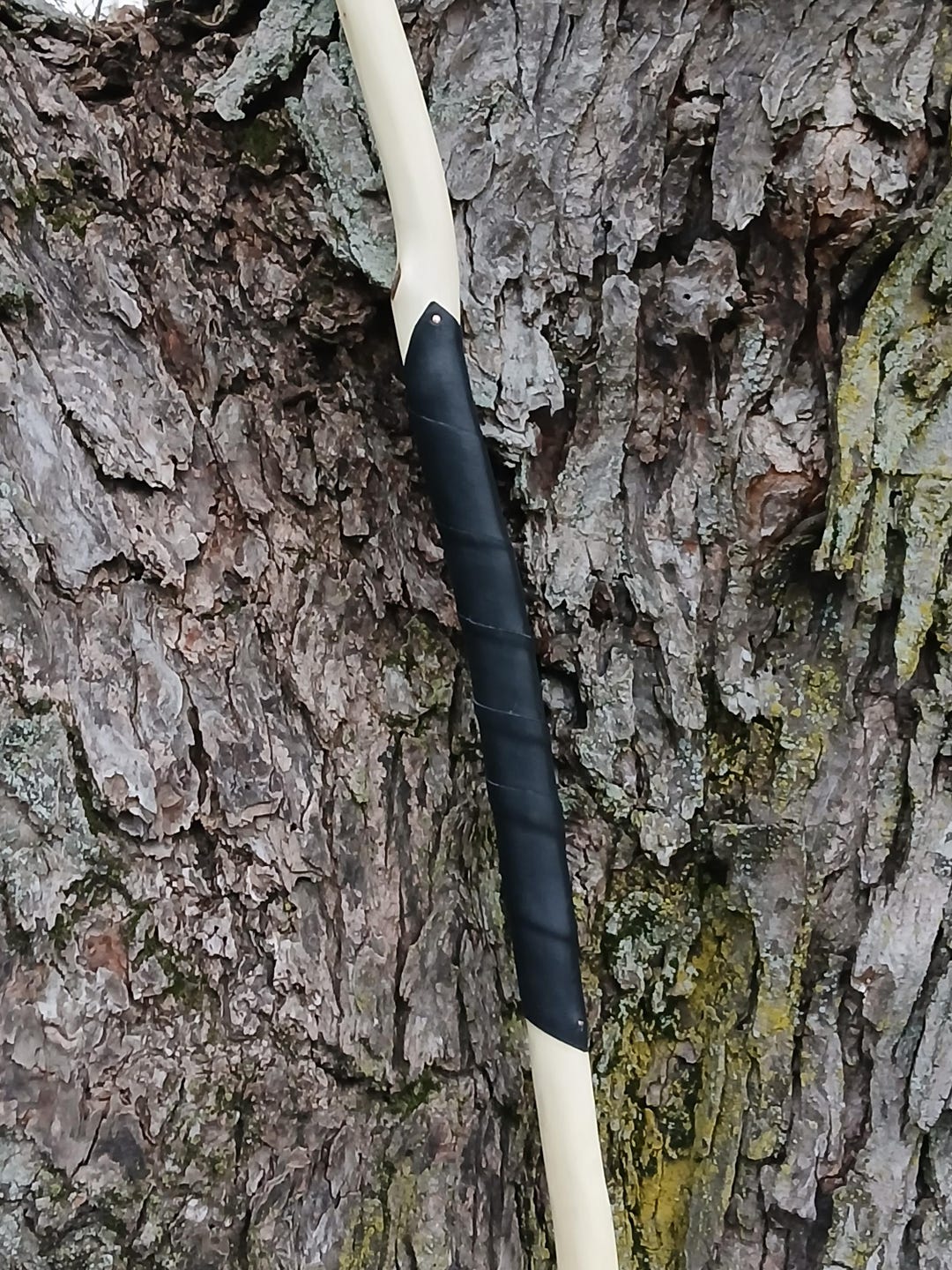 78-inch Handcrafted Ash Walking Stick With Leather Grip Durable Hiking ...