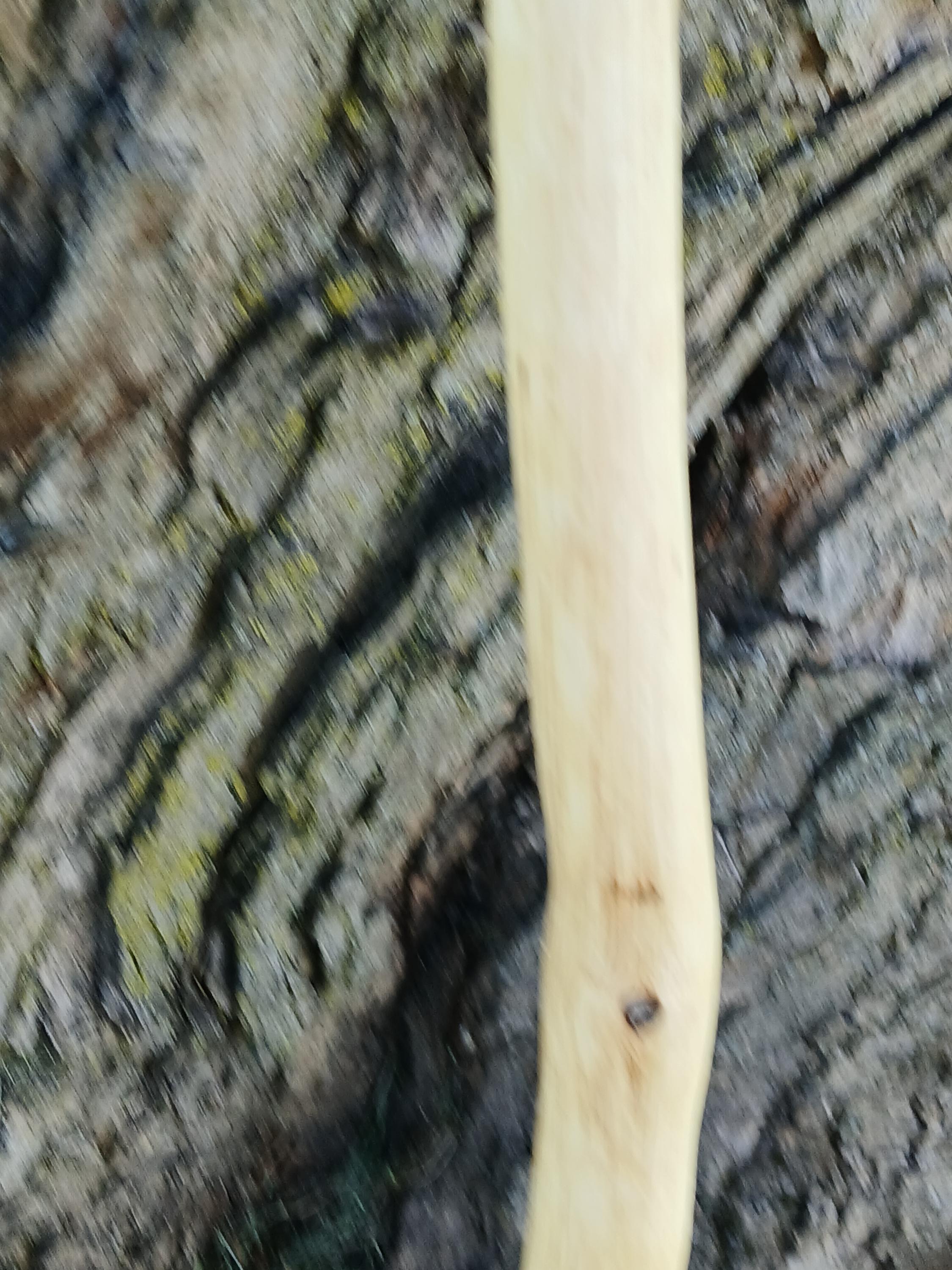 Handcrafted 66-inch Oak Walking Staff With Leather-wrapped Handle ...