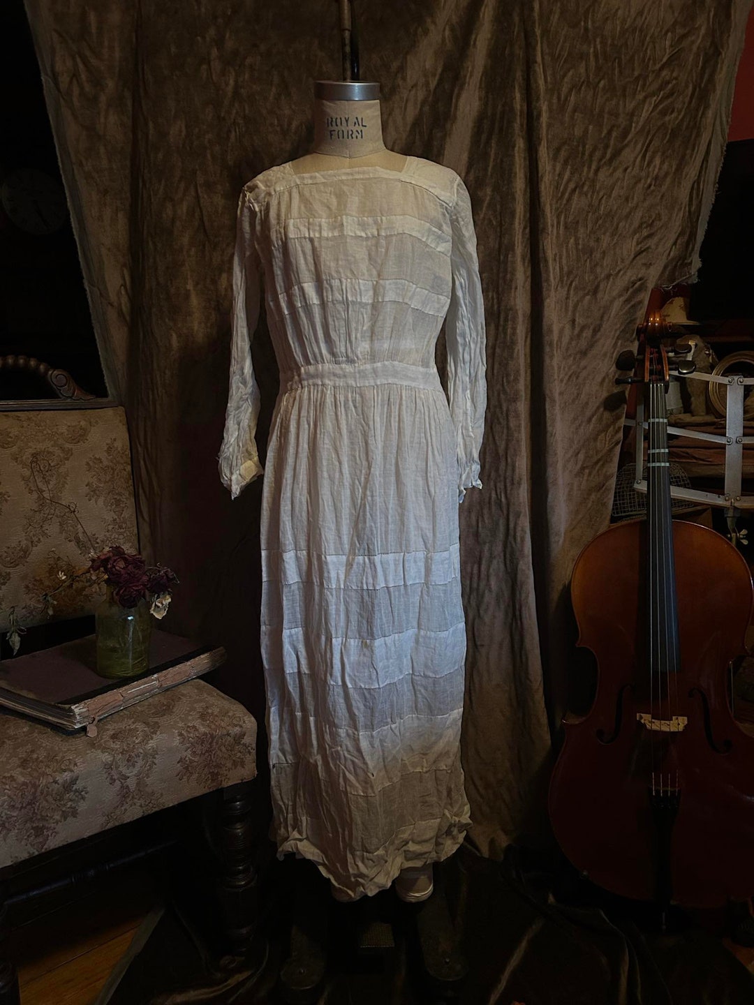 Antique Edwardian White Cotton Sundress Petticoat SKU- B - Etsy