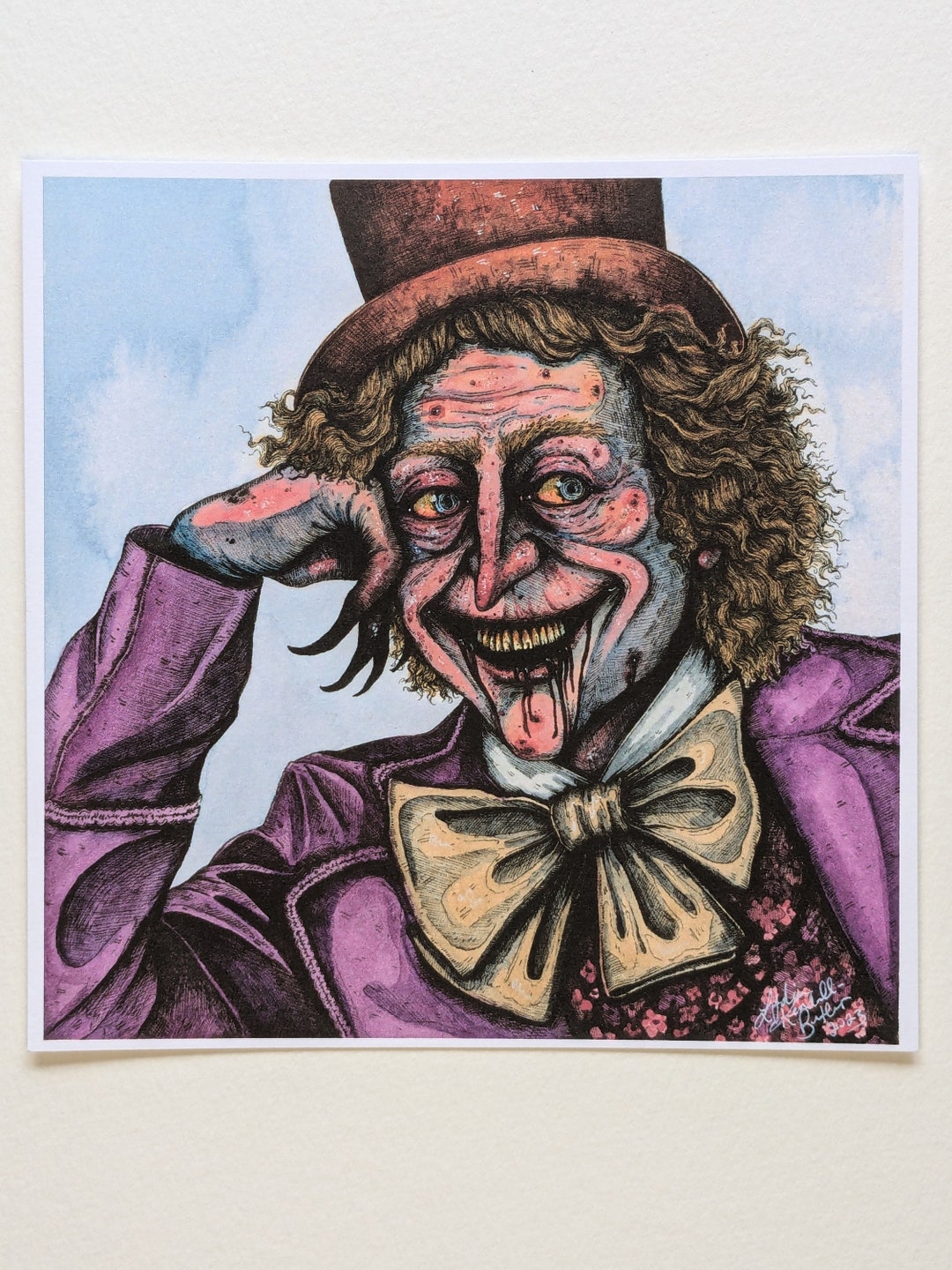 Creepy Candy Man- Limited 6x6in Art Print - Etsy