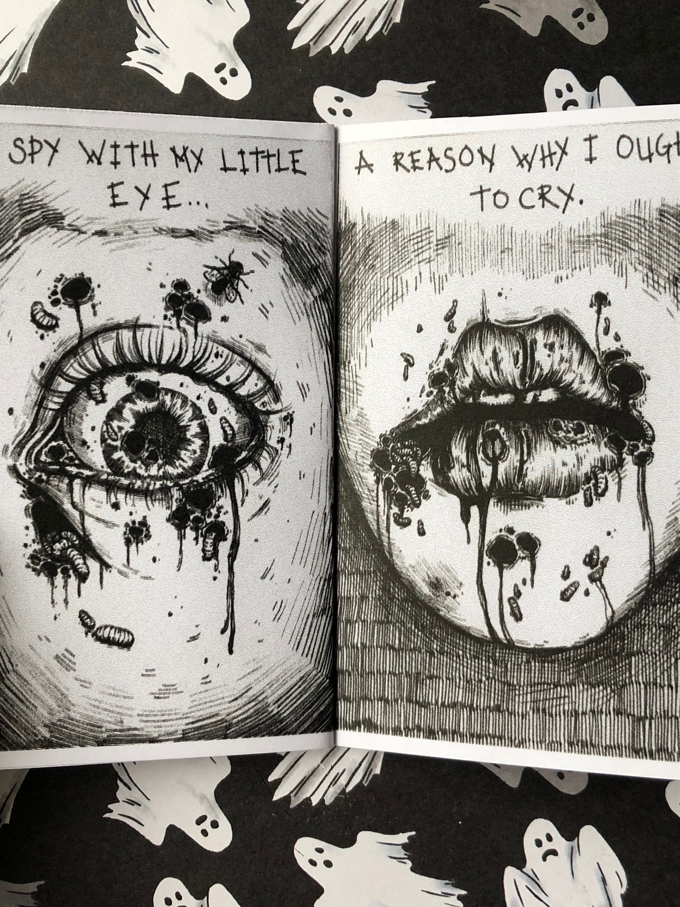 I Spy- an Illustrated Short Horror Story- Zine #1 - Etsy