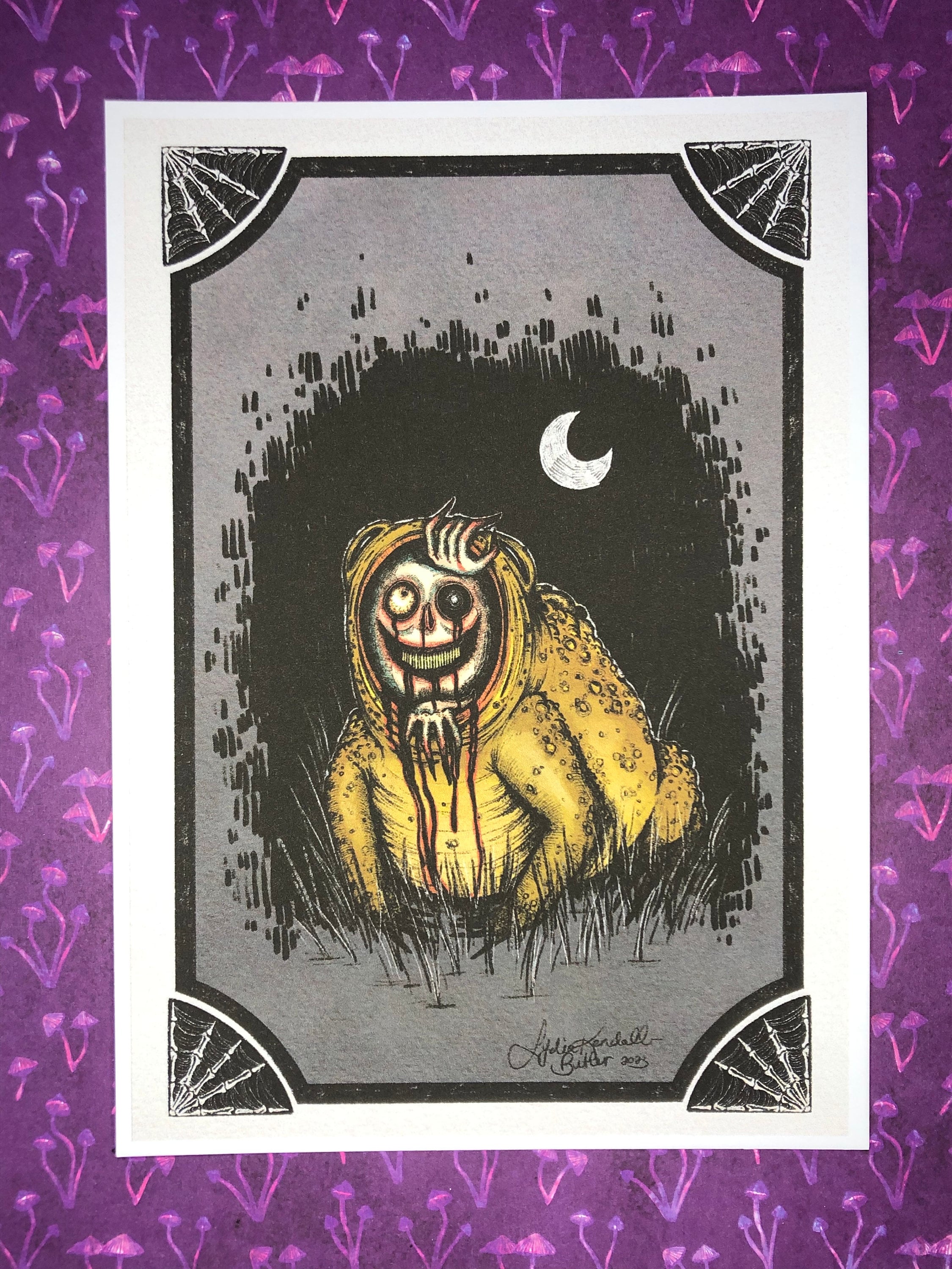 Cursed Toad 5x7in Art Print - Etsy