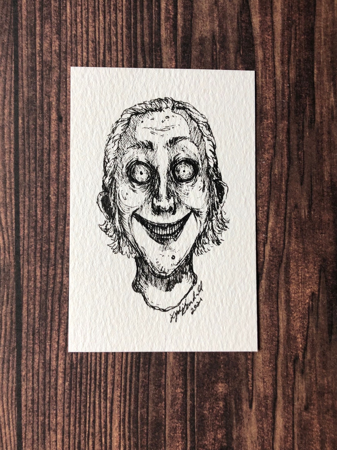 Creepy Karen- Original Ink Drawing - Etsy