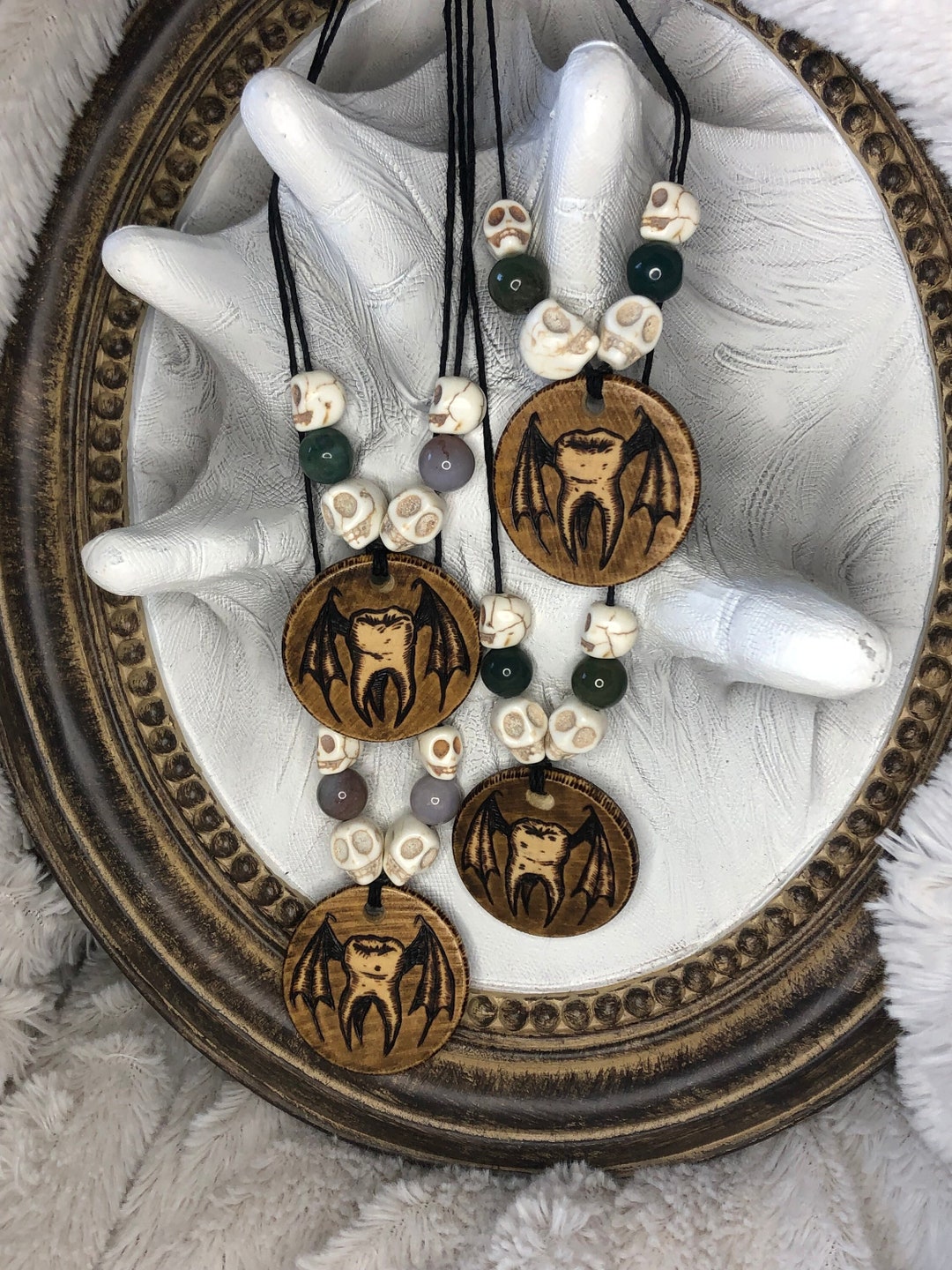The Tooth Fairy- Woodburned Pendant Necklace (SEE ITEM DESCRIPTION) - Etsy