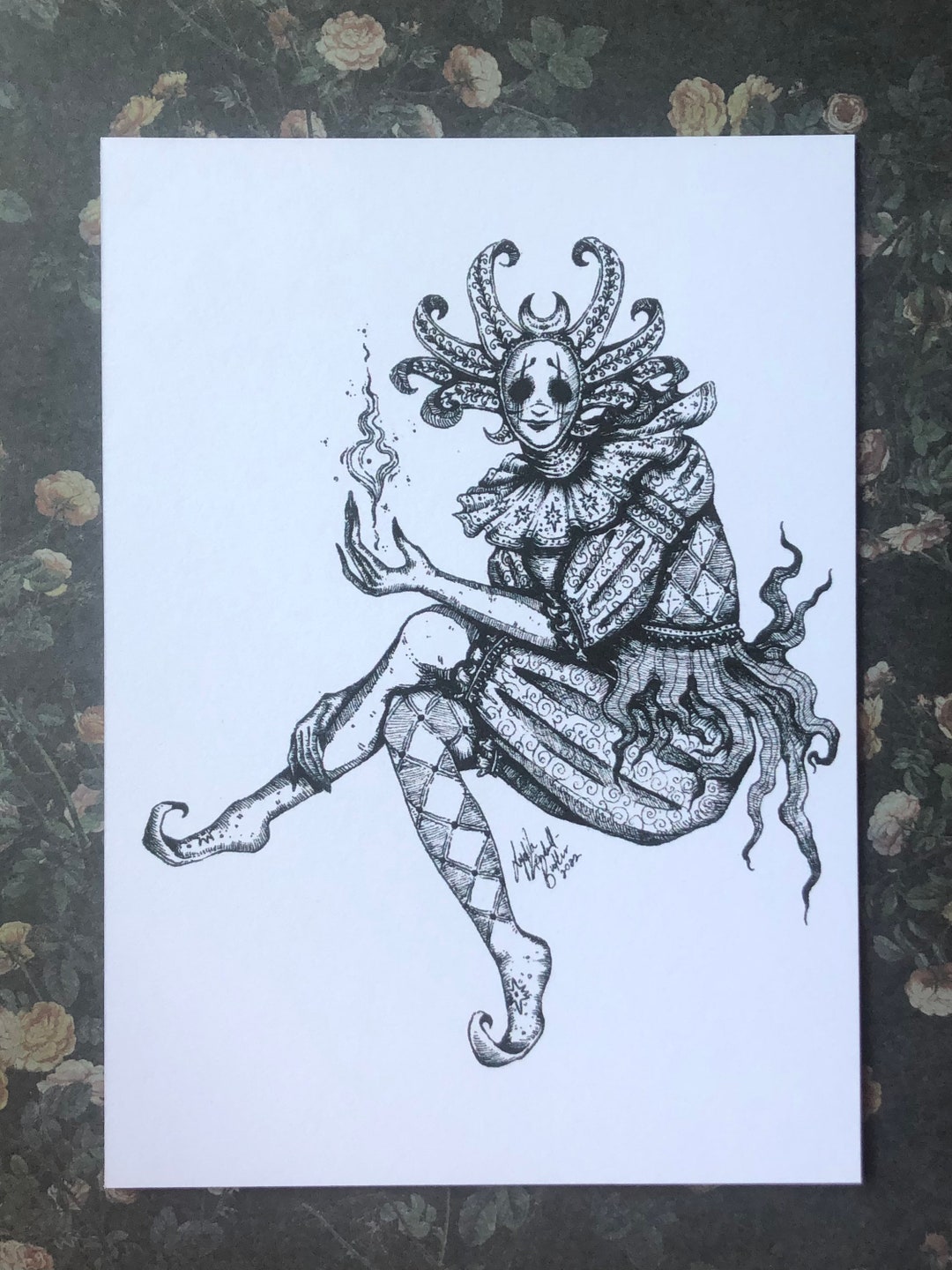 The Jester 5x7in Art Print - Etsy