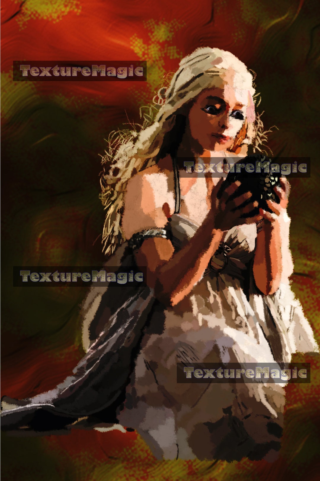 Daenerys , Game of Thrones , Digital Art Print , 4 X 6 - Etsy