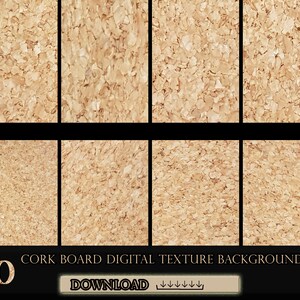 30 Cork Board Digital Texture Background Download - Etsy