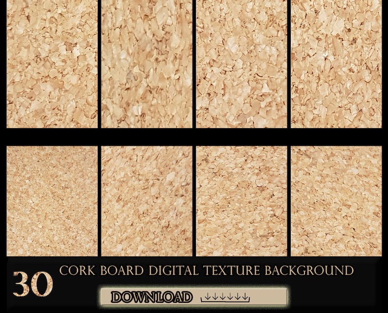 30 Cork Board Digital Texture Background Download - Etsy