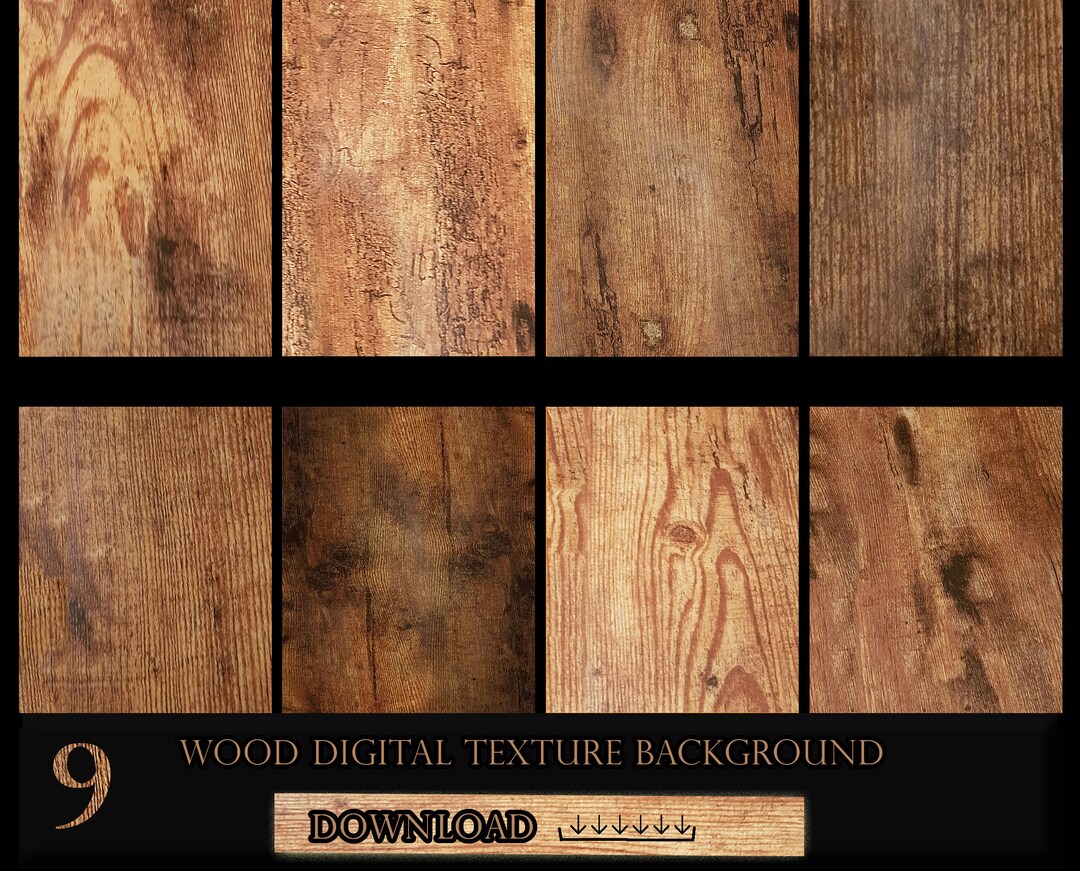 9 Wood Digital Texture Background Download - Etsy