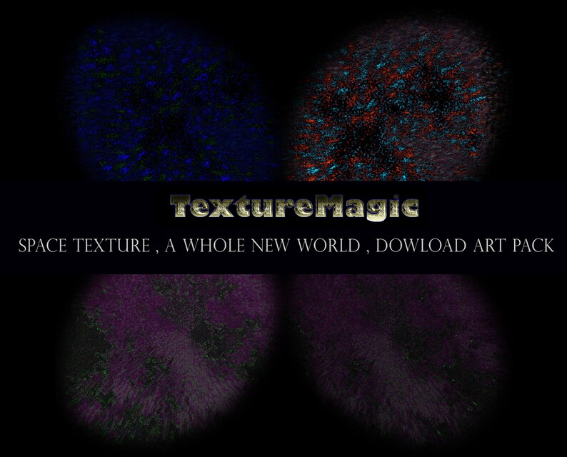 Space Texture a Whole New World Dowload Art Pack - Etsy
