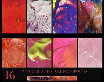Paint Digital Texture Background Download | Etsy