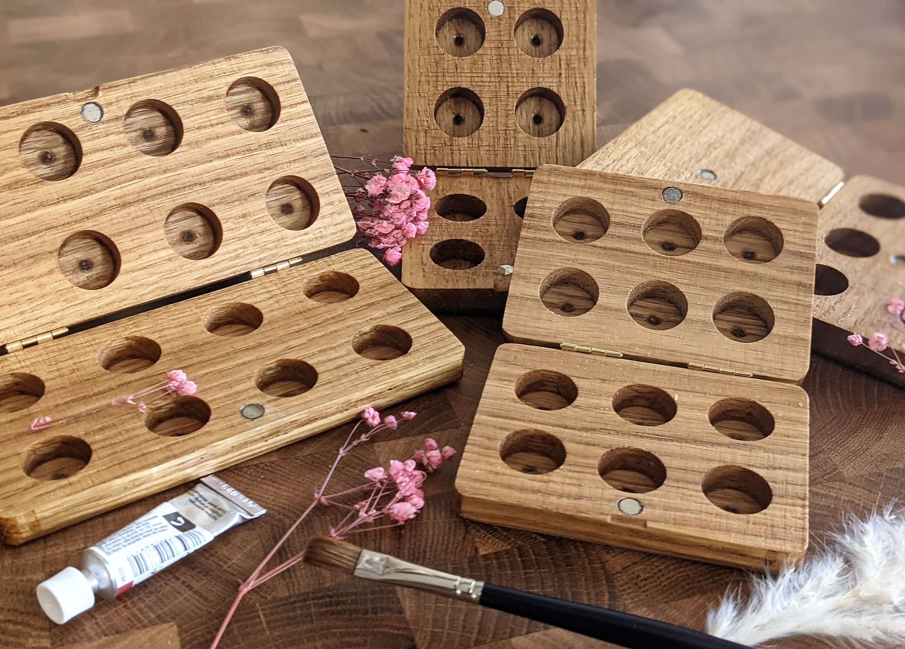 Traditional Wooden Paint Palette