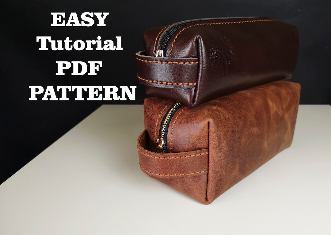 Easy Make Leather Dopp Kit With Pdf Pattern and Tutorial - Etsy