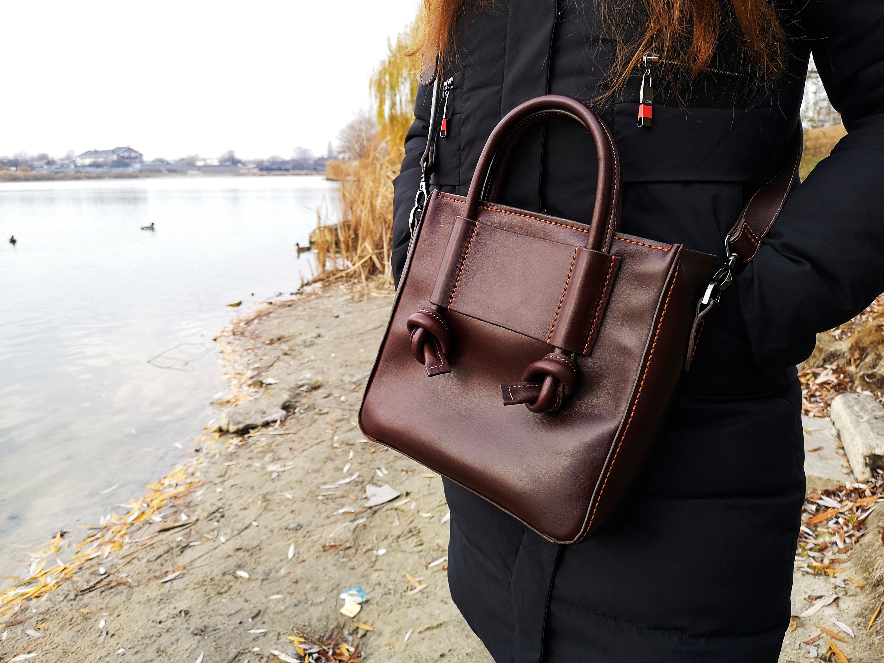 Leather Bag Pattern templates Leather Bag With Round - Etsy