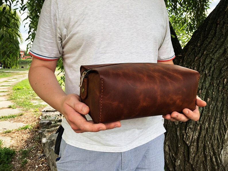 Leather Pattern PDF templates of Dopp Kit for Men From - Etsy