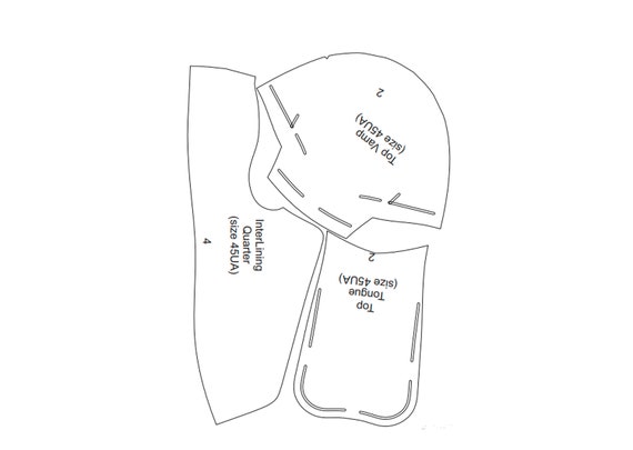 Shoe Pattern Template