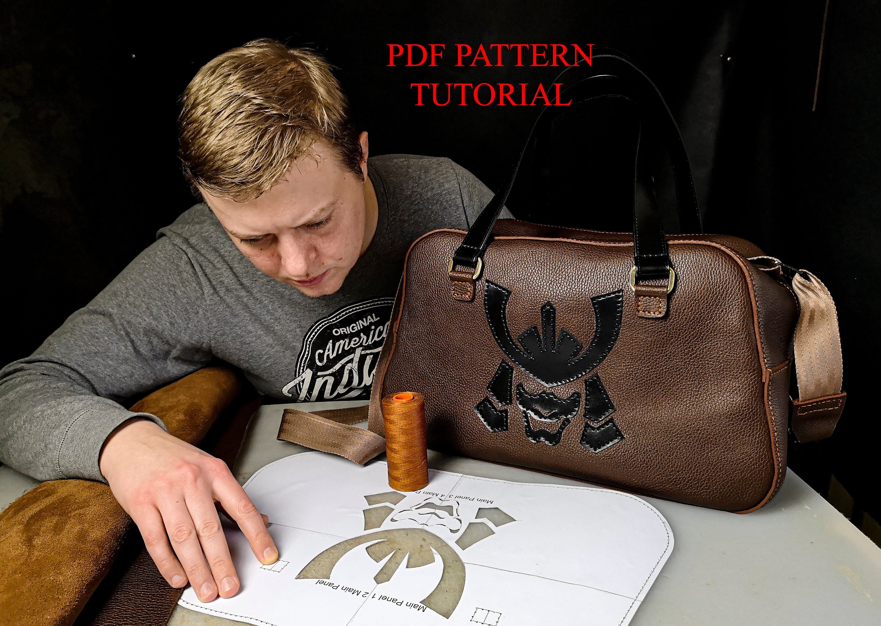 PDF Pattern for Leather Sport(gym) Bag With Tutorial - You Can Make ...