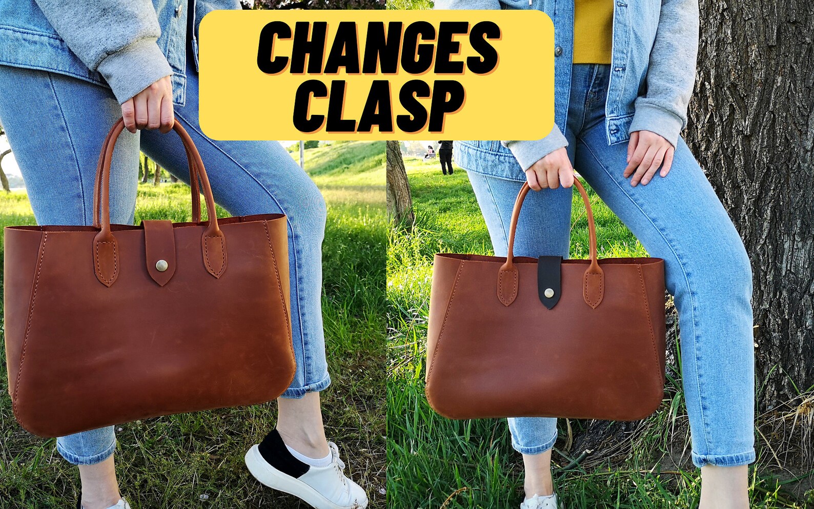 Leather Bag Pattern (templates) for Handle Bag With Round Handles. Pdf ...