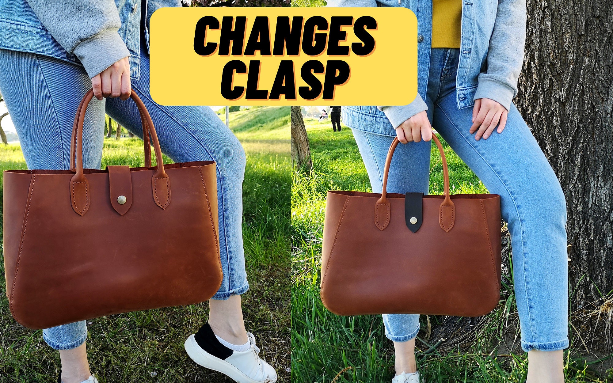 Leather Bag Pattern templates for Handle Bag With Round - Etsy