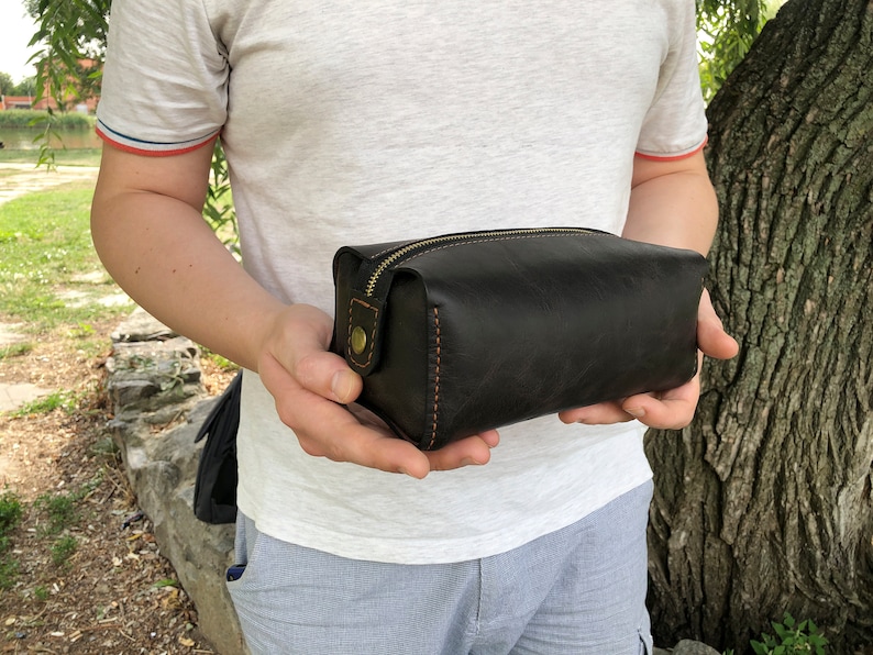 Leather Pattern PDF templates of Dopp Kit for Men From - Etsy