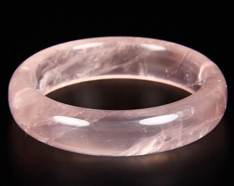 Rose Quartz Bangle Bracelet - Etsy