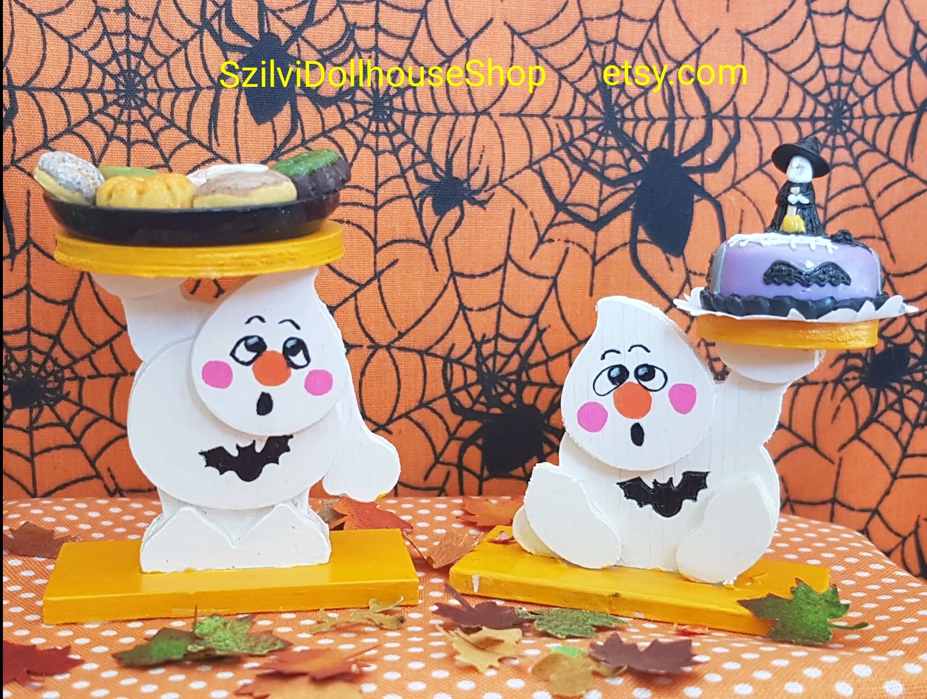 1pc Miniature ghost shaped trays for Halloween. For doll like Barbie ...