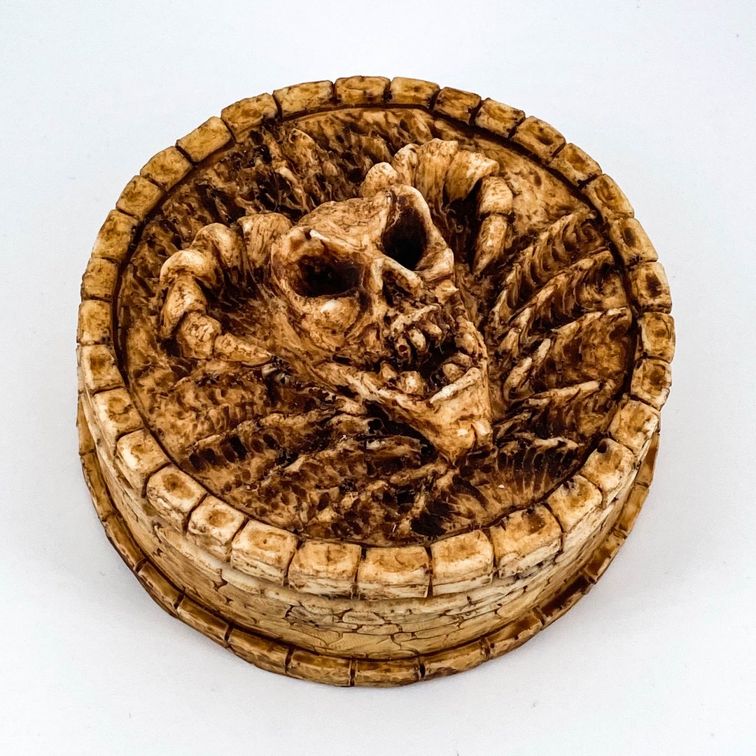 Round Sarcophagus Diablo: Cursed Bones Dice Jewellery - Etsy